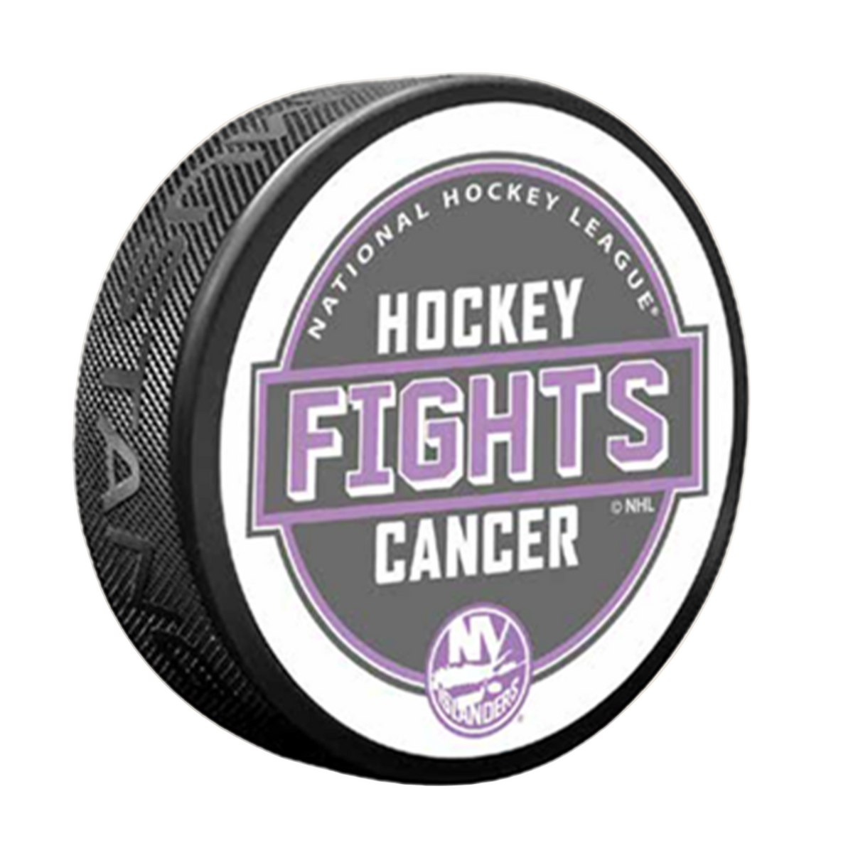 New York Islanders Hockey Fights Cancer Puck | Isles Lab