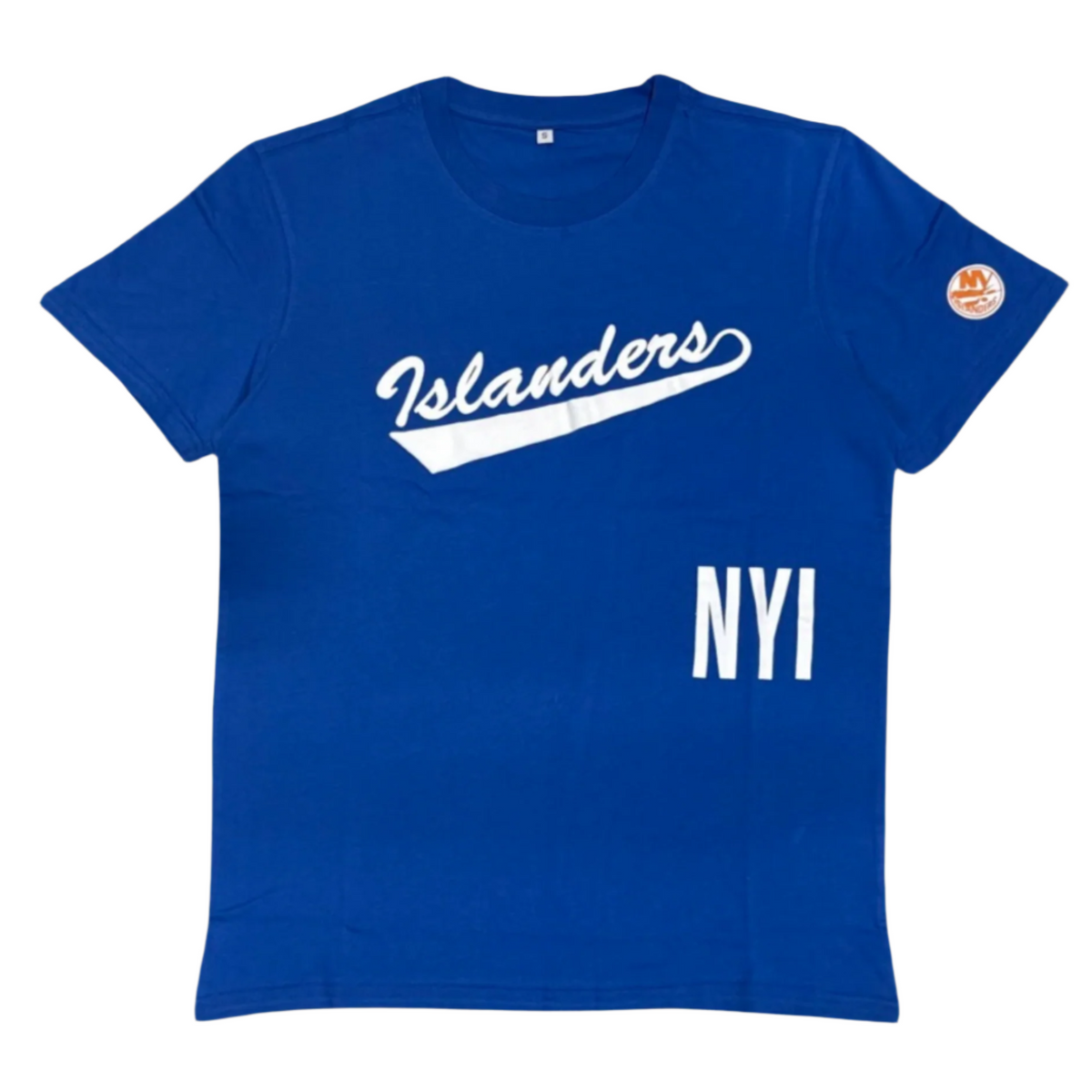 New York Islanders Sports Script NYI Royal Short Sleeve Tee | Isles Lab