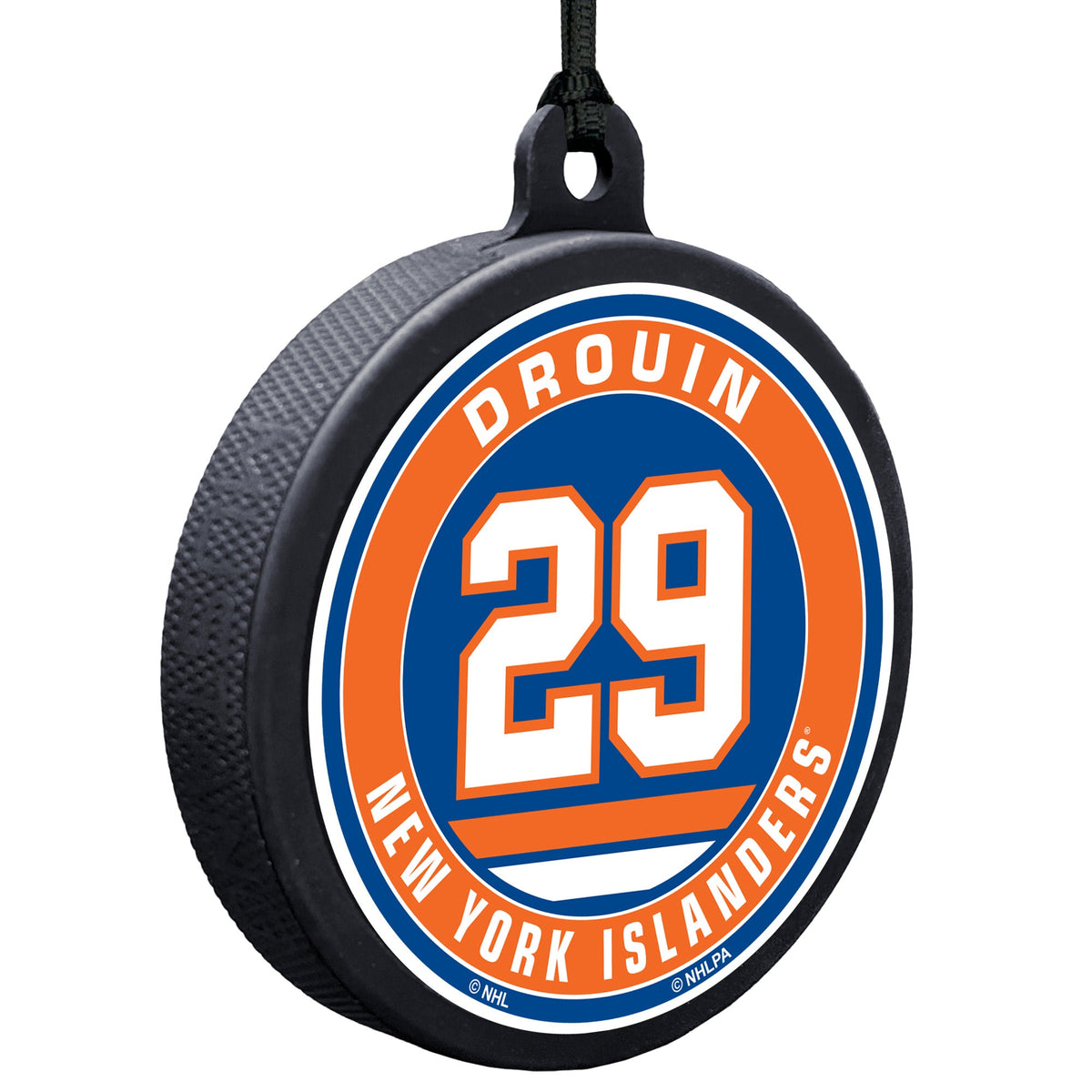 New York Islanders Jonathan Drouin Player Puck Ornament | Isles Lab