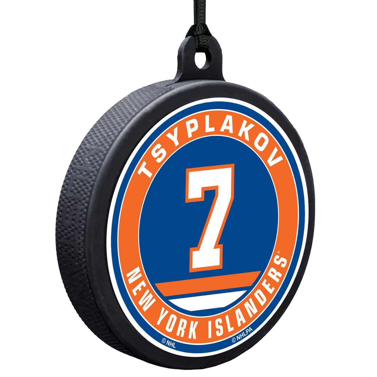 New York Islanders Maxim Tsyplakov Player Puck Ornament | Isles Lab